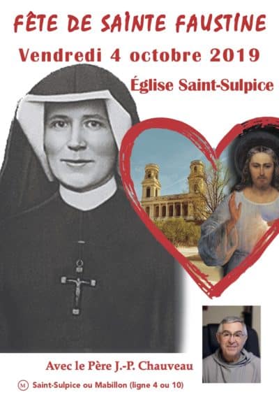 Fête de Sainte Faustine à l’église Saint Sulpice